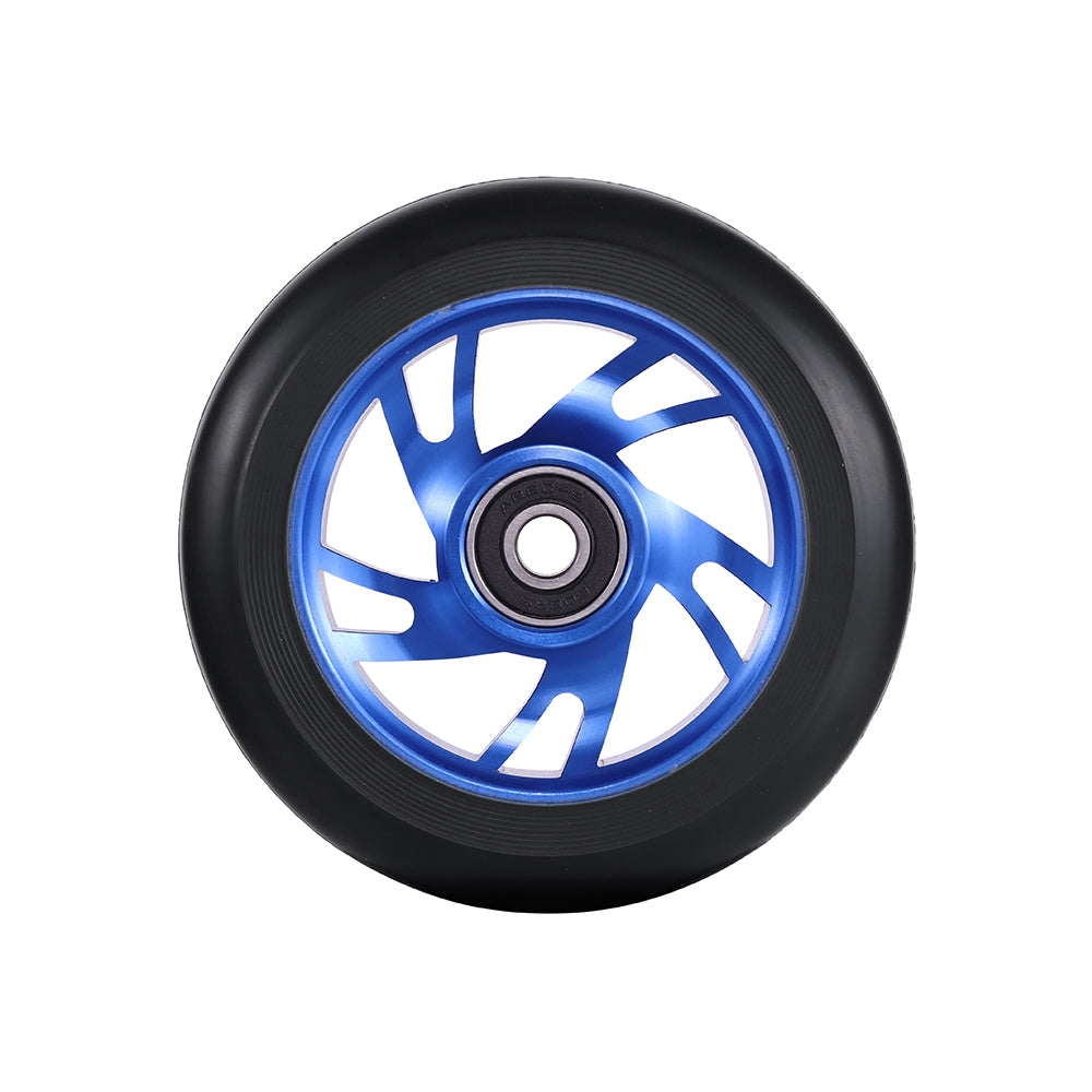 HogPro wheels - 110mm - Black on blue (5 twin spoke) – HogPro Scooters