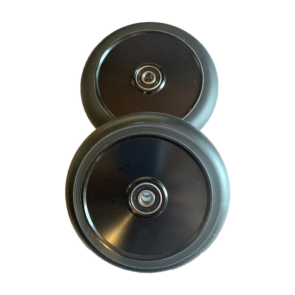 HogPro wheels - 120mm - Black on black hollow core – HogPro Scooters